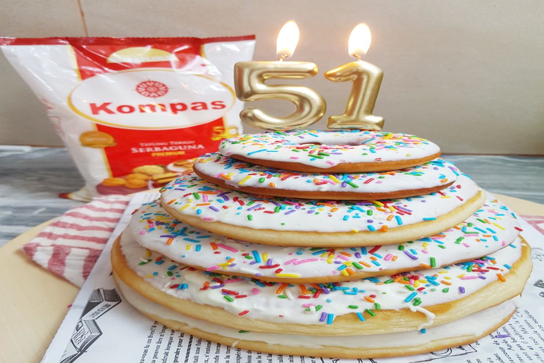 Resep Birthday Donut Tower